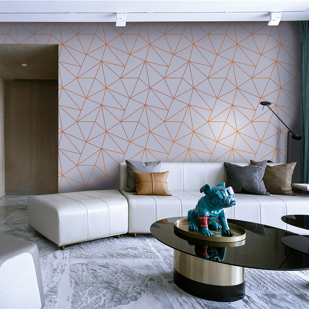 Non Woven Irregular Triangle Wallpaper（Cool grey） - Homesbrand