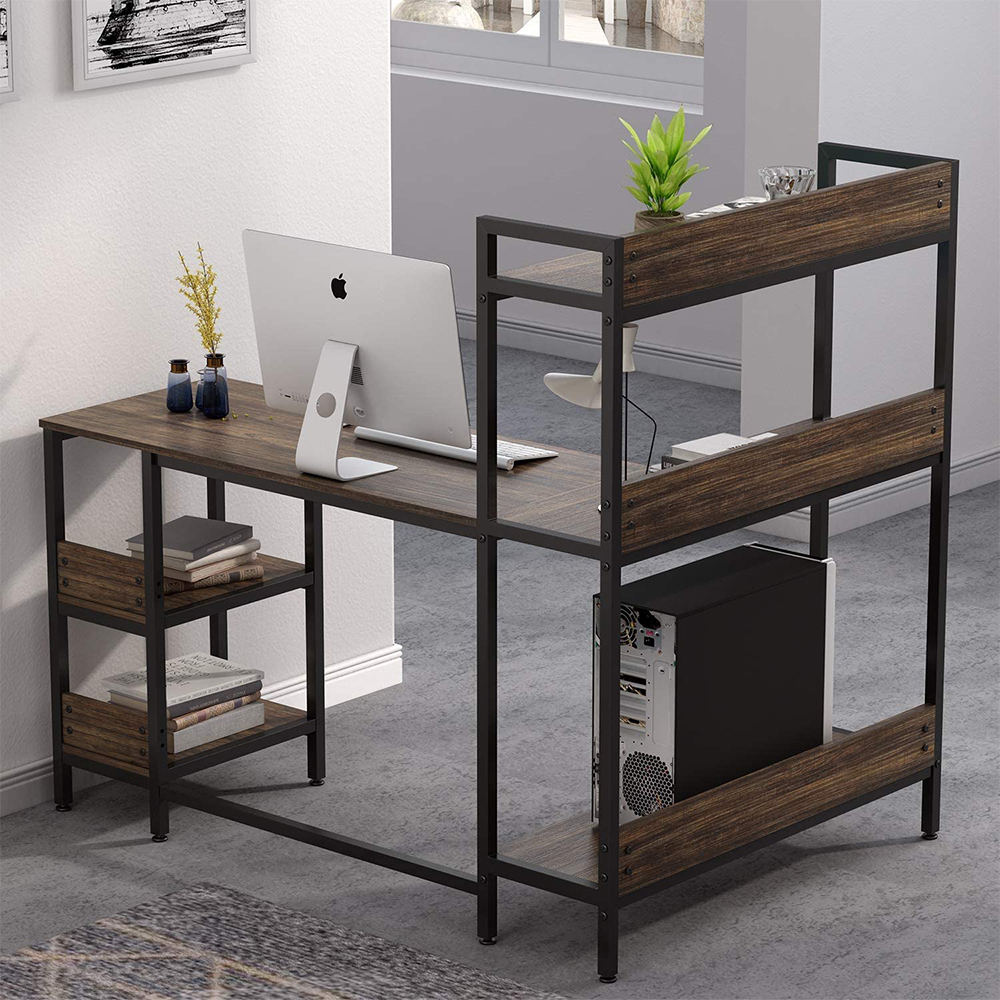 L Shaped Computer Desk with Storage - Homesbrand